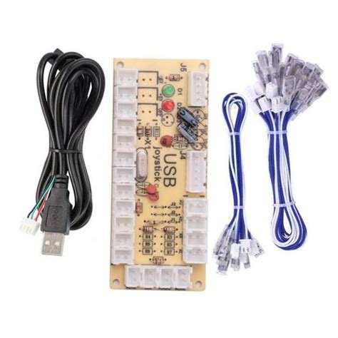 Zero Delay Arcade DIY Arcade USB Encoder To Joystick For PC PS3 Android With Joystick 4 8MM