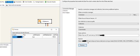 visual studio - Odata error while extracting data from SSIS - Stack Overflow