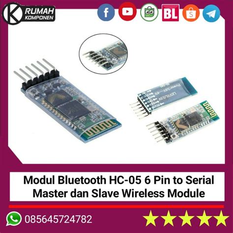 Jual Modul Bluetooth Hc 05 6 Pin To Serial Master Dan Slave Wireless Module Top Brand Shopee