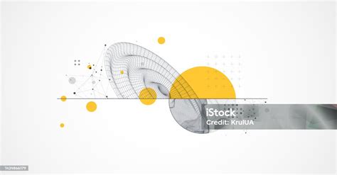 과학 기술 프리젠 테이션을위한 템플릿 와이어프레임 파동 플렉서스 스타일 배경 추상적인에 대한 스톡 벡터 아트 및 기타 이미지