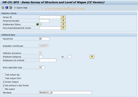 PC M LBGA CE SAP Tcode BFS Wage Level And Structure CE