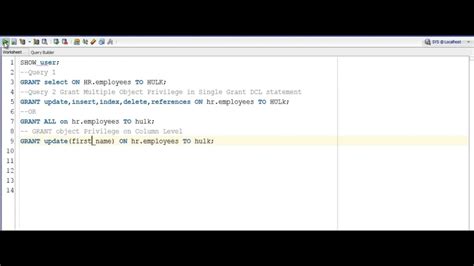 Oracle 47 Grant Object Privileges With Grant Option In Oracle Database