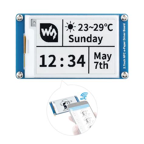 Amazon Com Waveshare 2 7inch Passive Powered E Paper Module Novel Passive NFC Technology No