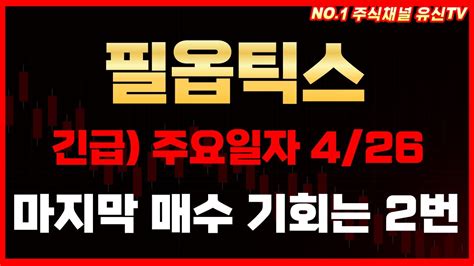 필옵틱스 주가전망 4월 25일 필옵틱스 긴급분석 마지막 조정 주요일자 4월 25일 26일 급등 시작 필옵틱스 필옵틱스전망