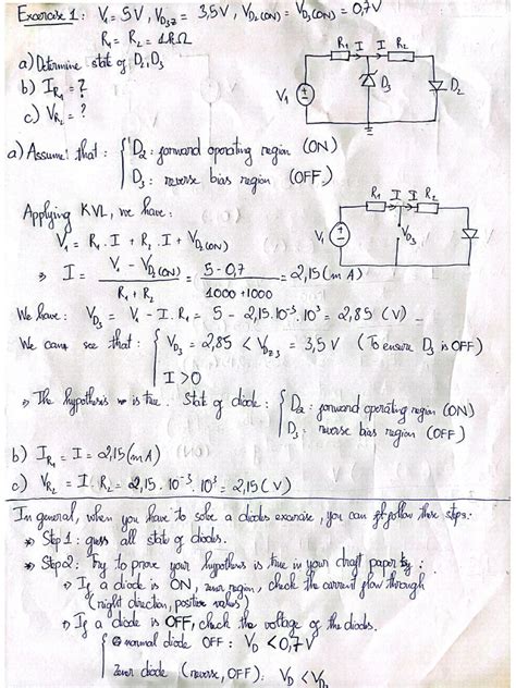 Diode Excercise Solution Pdf