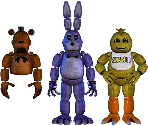 Fnaf 1 Remake Animatronics Part 1 By Winterfreddy85 On Deviantart