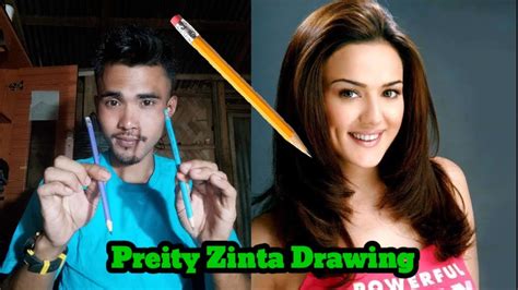 Preity Zinta drawing - YouTube