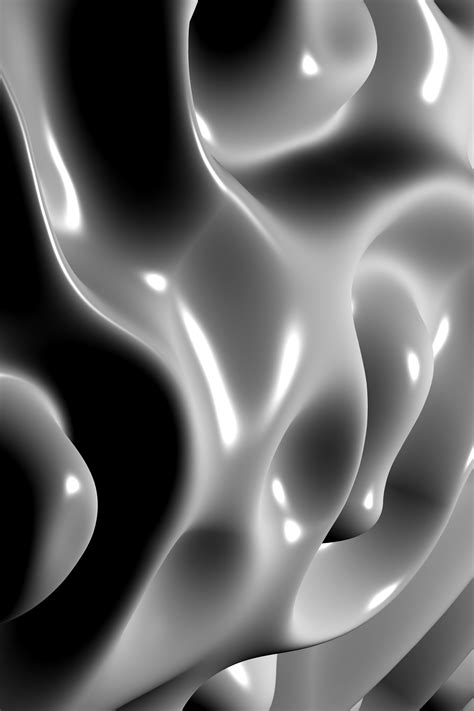 Abstract Smooth Metallic Waves With Highlights Photo Free Abstract Image On Unsplash
