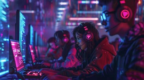 Premium Photo Young Adults Coding Together At A Hackathon Event