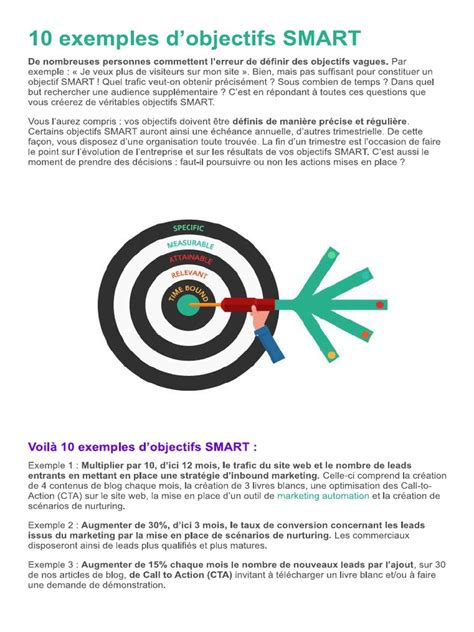 10 Exemples Dobjectifs Smart Pdf