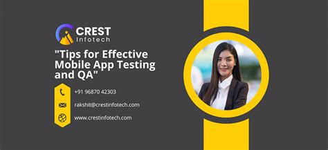 tips for effective mobile app testing and qa crest infotech
