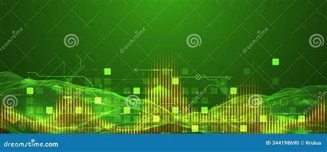 Wireframe Big Data Concept Abstract Digital Futuristic Vector Illustration On Technology