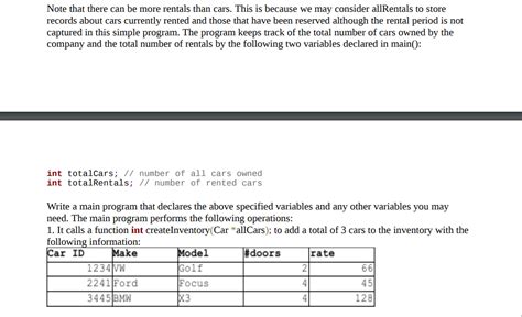 Solved Your Job Is To Write A C Program That Implements A