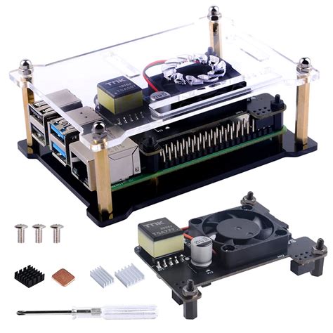 Geeekpi Raspberry Pi 4 Isolated Poe Hat With Case Support Desertcart Egypt