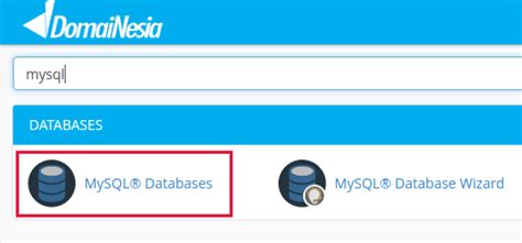 cara reset password user mysql di hosting domainesia