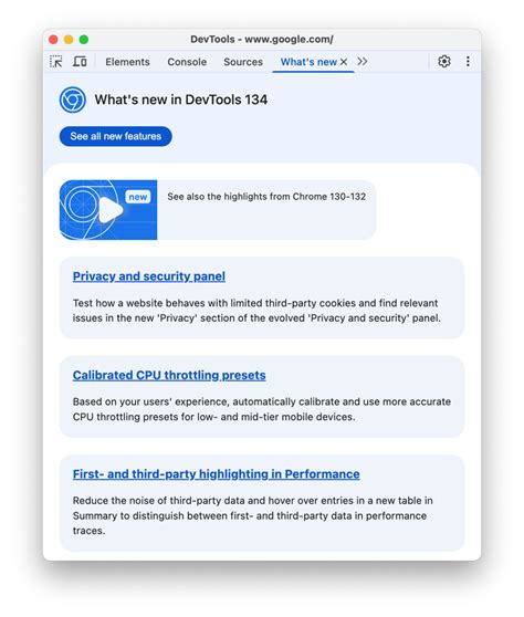 Whats New Overview Chrome Devtools Chrome For Developers