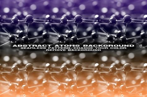 Premium Psd Abstract Textured Background With Editable Molecule And Atom Pattern Psd Format