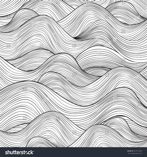 Wave Pattern Geometric Texture Abstract Background Stock Vector Royalty Free 257516929