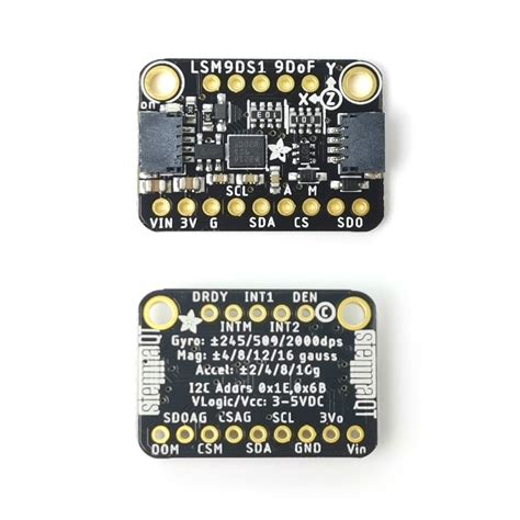 Adafruit 9 Dof Lsm9ds1 Breakout Board Stemma Qt Qwiic