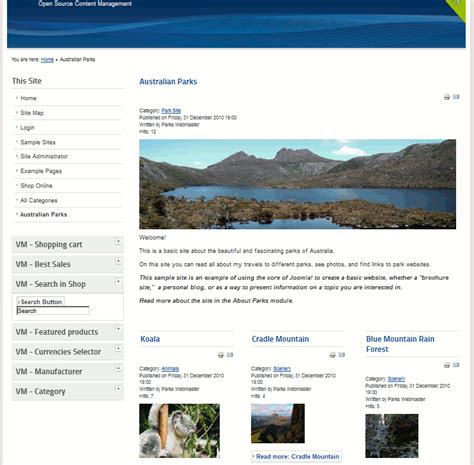 Joomla 25 Menu Items Featured Articles Inmotion Hosting