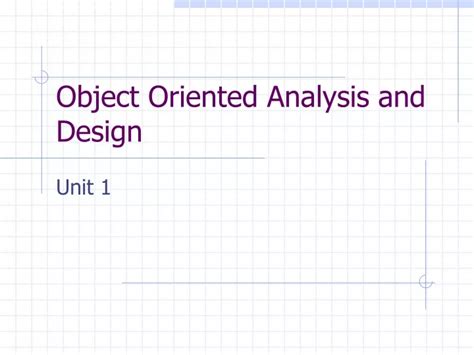Ppt Object Oriented Analysis And Design Powerpoint Presentation Free