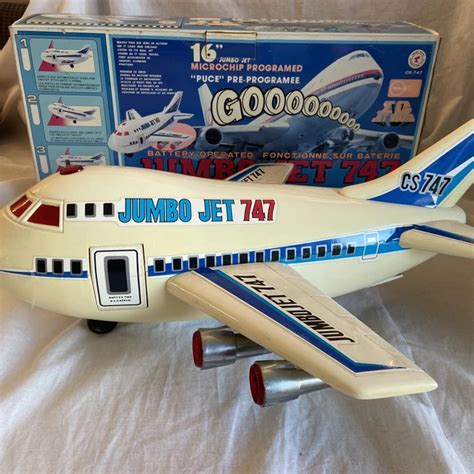 Vintage Jumbo Jet Toy Plane 747 Chen Ching Toys 1988 See Description £