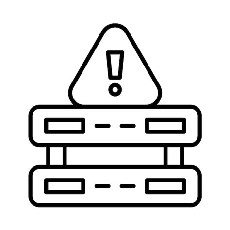 Premium Vector Server Down Line Illustration