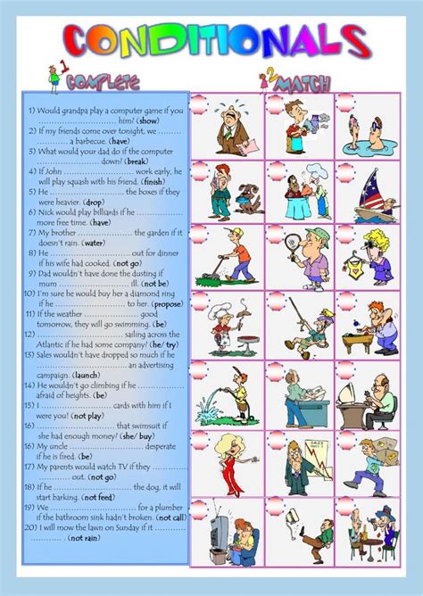 Conditional Sentences Interactive And Downloadable Worksheet Check Your Answers Online Or Send