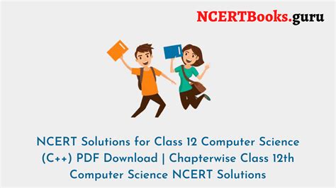 NCERT Solutions Class Computer Science Chapterwise PDF Download