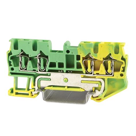 4 Wire Ground Spring Terminal Block 4 Wire Screwless Ground Terminal Block Din Rail Mount 28
