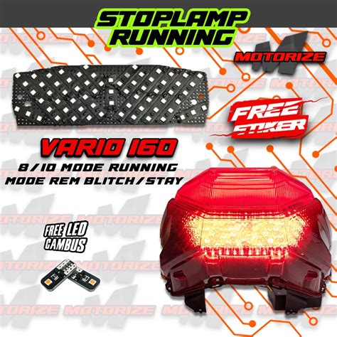 Jual LAMPU LED REM RUNNING VARIO MODE AUTO MANUAL STOPLAMP CUSTOM LAMPU BELAKANG MODE