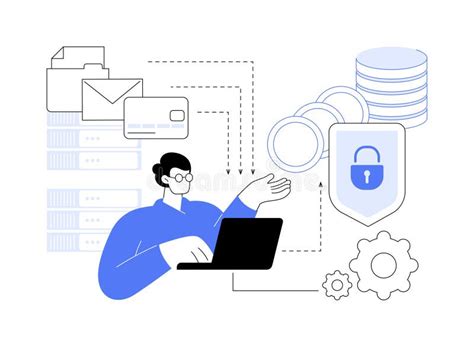 Tokenization Isolated Cartoon Vector Illustrations Stock Vector