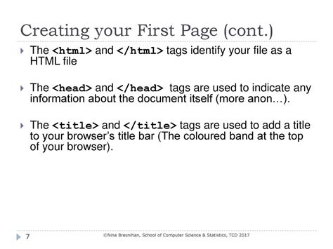 Cs7026 Authoring For Digital Media Html Authoring Ppt Download