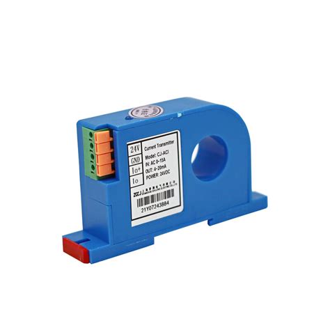 35mm Din 유형 Ac 암페어 송신기 20a 30a 50a 60a 100a 200a 홀 암페어 센서 4 20ma Dc 출력 전류 송신기 변환기 측정 및 분석 장비