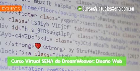 Curso De Dreamweaver Sofiaplus Cursos Virtuales Sena