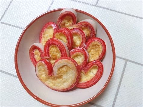 명절음식 추석명절전 하트맛살전 만드는법