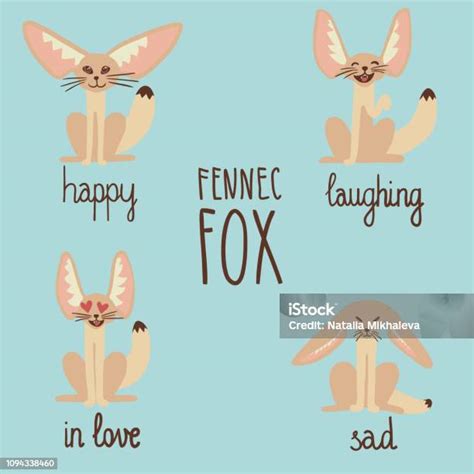 행복 Fennec 여우 귀 부분에 대한 스톡 벡터 아트 및 기타 이미지 귀 부분 귀여운 기후 묘사 Istock