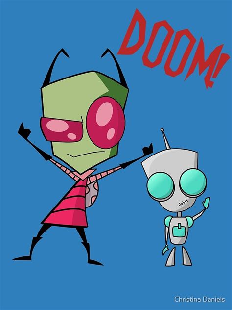 Invader Zim And Gir Doom Art Print By Thepeacemaker Redbubble