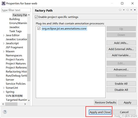 eclipse Unable to load annotation processor factory huiy 小溪 博客园