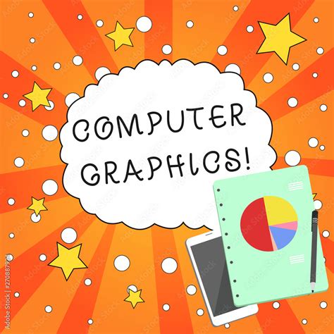 Writing Note Showing Computer Graphics Business Concept For Visual Representations Of Data