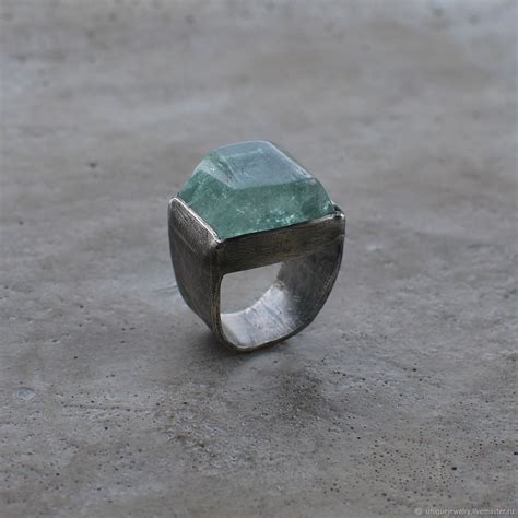 Кольцо с бериллом, серебро в интернет-магазине на Ярмарке Мастеров ...