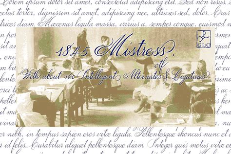 1845 Mistress A Script Font By Glc Foundry