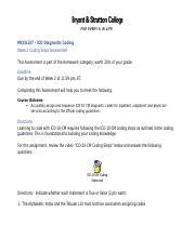 Understanding ICD Diagnostic Coding Assessment Course Hero