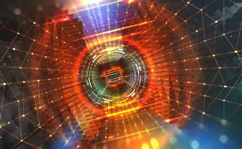Ai Quantum Computer Architecture Cyberspace Abstract Concept