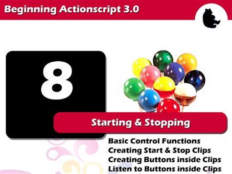 Beginning Flash Actionscript Starting And Stopping Teaching Resources