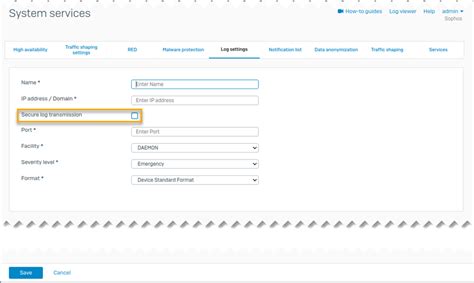 Add A Syslog Server Sophos Firewall Add A Syslog Server Sophos Firewall