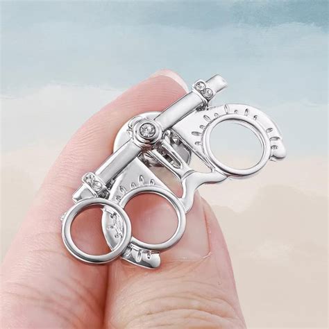 Optometrist And Myopia Test Enamel Pin Perfect For Eye Care Professionals