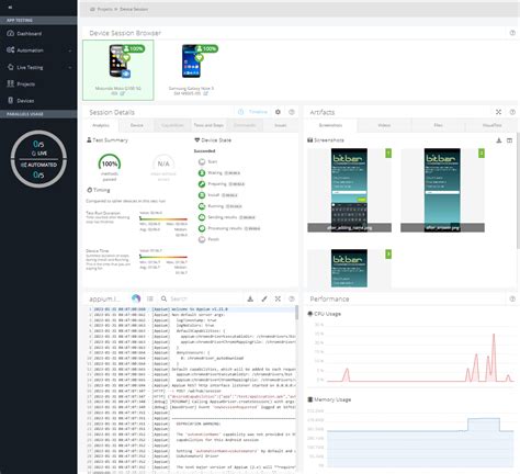 Running Server Side Test With Biometric Instrumentation Bitbar