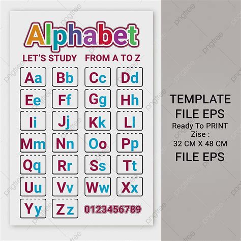 ตัวอักษร A ถึง Z สำหรับเด็ก เทมเพลตดาวน์โหลดฟรีบน Pngtree