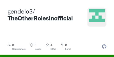GitHub Gendelo3 TheOtherRolesInofficial